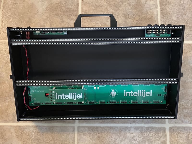 Intellijel 7U x 104HP Performance Case Stealth Black- 2 Tier | Reverb