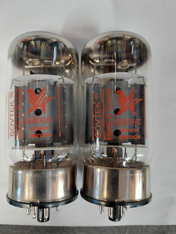 Sovtek 6550 Matched Pair Vacuum Tubes | Reverb