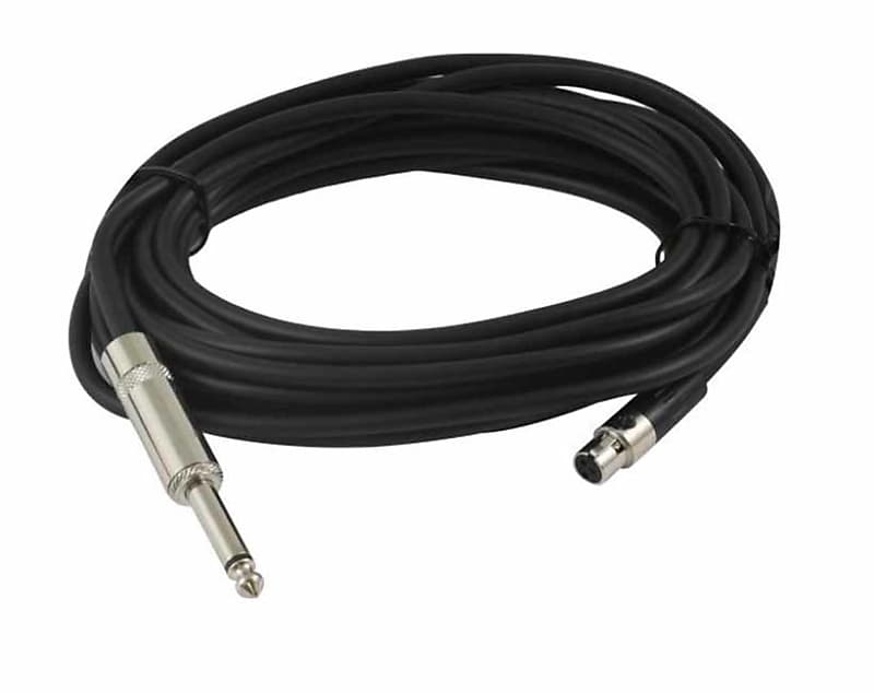 Peavey H5 Harmonica Mic Cable - Mini XLR to 1/4" Phone Plug | Reverb