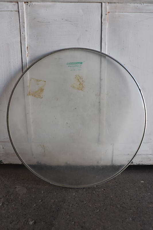 Ludwig 18" Weather Master Clear Drum Head Vintage 1970's #2 | Reverb