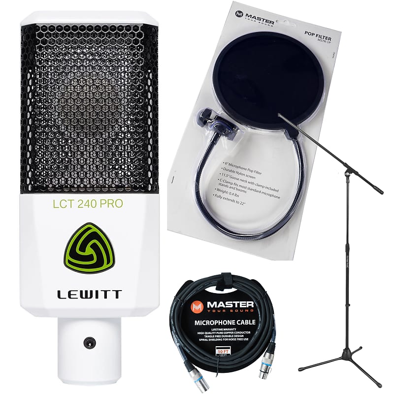 Lewitt Audio LCT 240 PRO Condenser Microphone, White w/ | Reverb