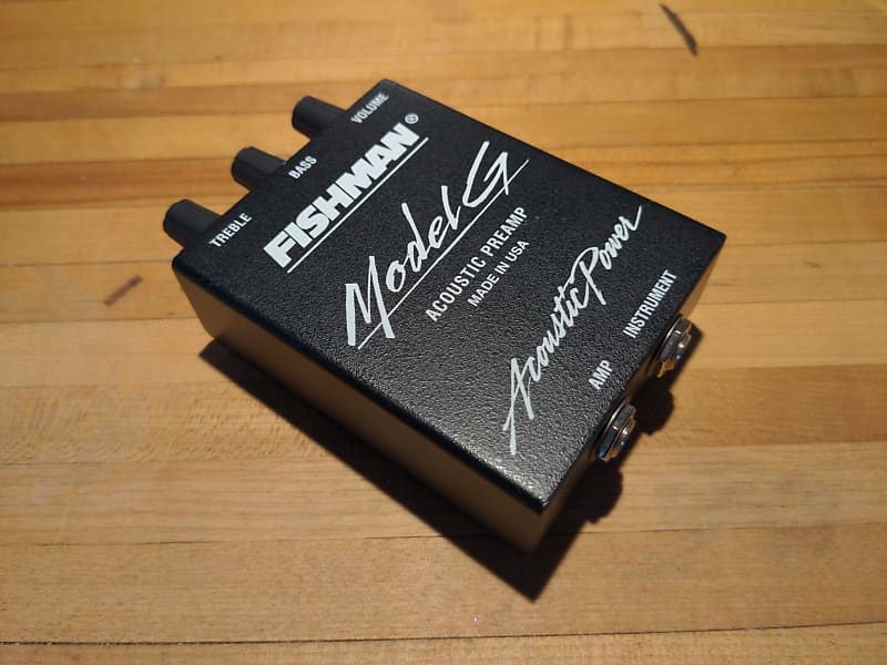 Fishman Model G Acoustic Preamp Mid-90s - Black | Reverb