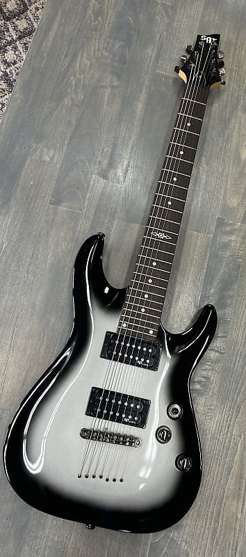 Schecter C7 7 string - Silverburst | Reverb