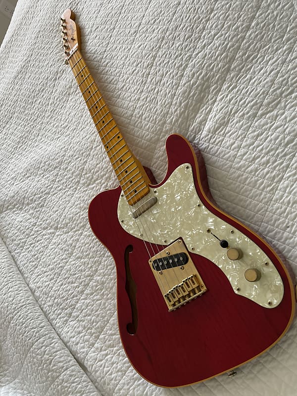 Fender (Copy) Mexican Thinline Telecaster N/A - Red | Reverb