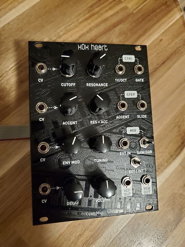 xox heart eurorack tb303 tb-303 black full synth voice module | Reverb