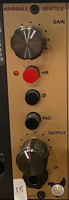 Hairball Audio Elements - gold microphone preamp with John | Reverb UK