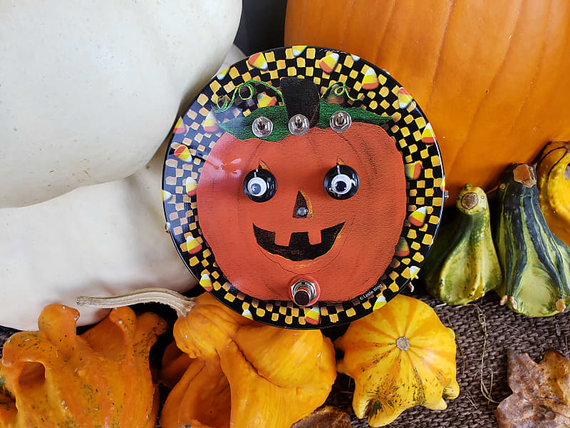 Handmade "Spooky Jack's Punkin Head Waveshaper" Weird Fuzz | Reverb