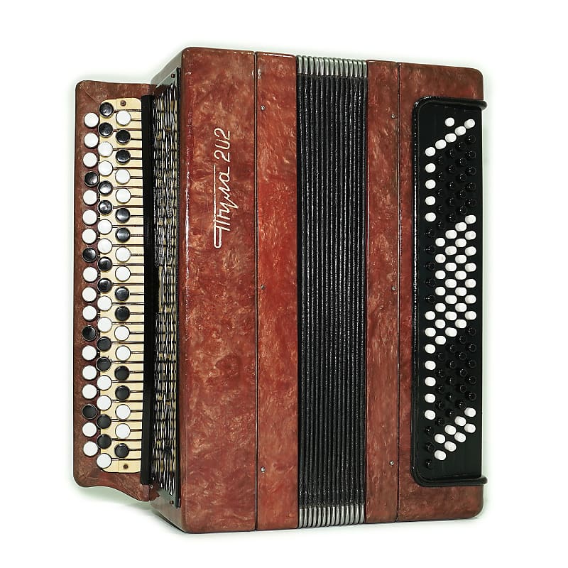 Russian Bayan Chromatic Button Accordion Tula 202, Tulskiy | Reverb