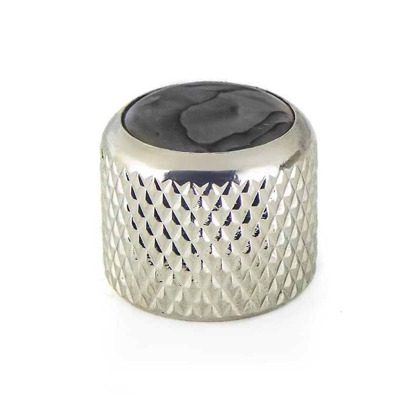 Push-fit Metal Control Knob, Pearl Inlay NP042 | Reverb