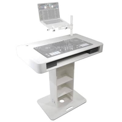 ProX XZF-DJCT W CASE White DJ Control Tower Stand with REV7 | Reverb
