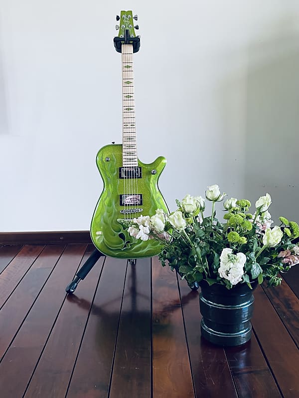 GMP Roxie 2010 - Super Sparkle Green - Ghost Skull | Reverb