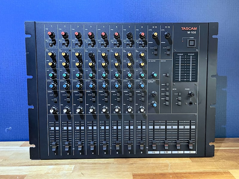[Excellent] Tascam M-108 Vintage Analog Mixer 12ch 8bus | Reverb