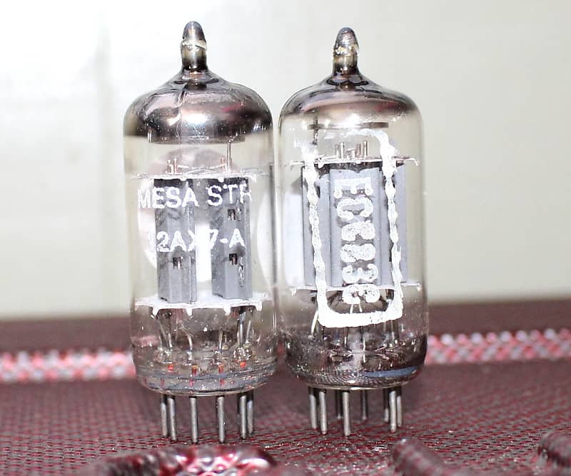 EI 12AX7 YUGOSLAVIA ECC83 TIGHT MATCH PAIR W/ TELEFUNKEN | Reverb