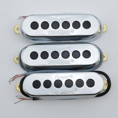 Burns Alnico V Tri-Sonic Single Coil Pickup Set Neck Middle | Reverb
