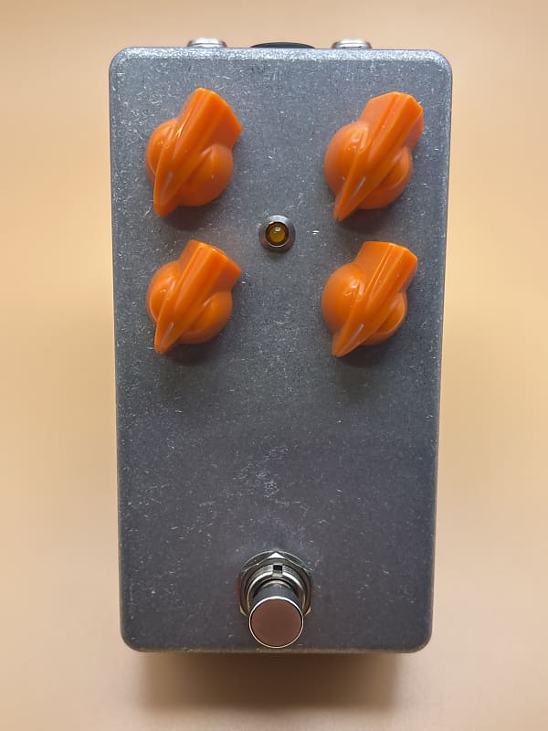RCO Pedals Pyrocumulus Fuzz 2023 Raw aluminum with orange | Reverb