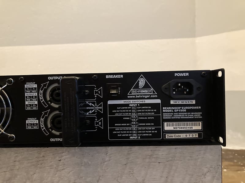Behringer Europower EP1500 2 x 700-Watt Power Amplifier 2000s | Reverb