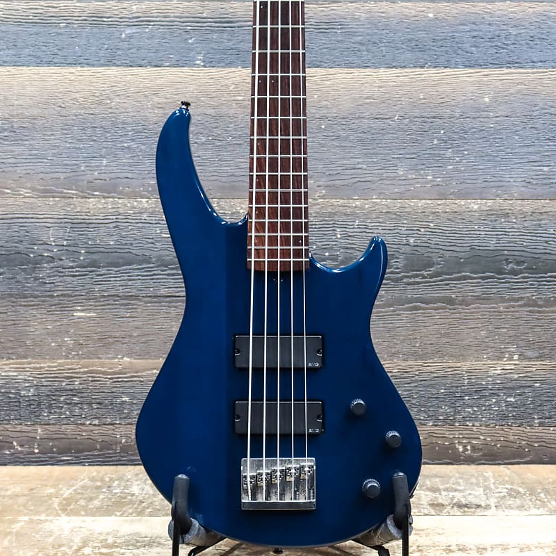 Godin BG-5 Signature Series Trans Blue 5-String Electric Bass | Reverb