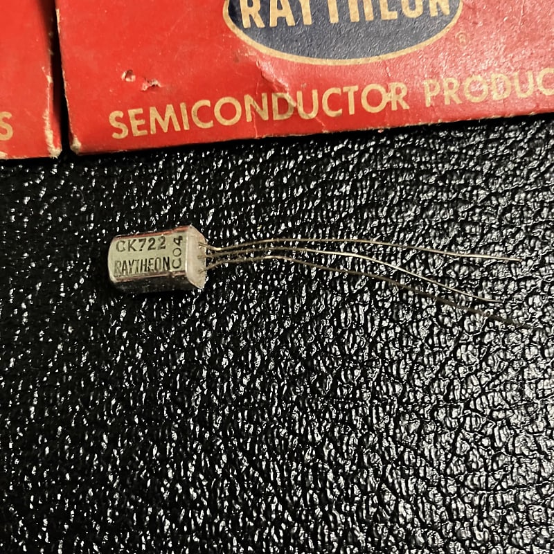 Raytheon NOS CK722 Germanium Transistor Pair Fuzz Treble | Reverb