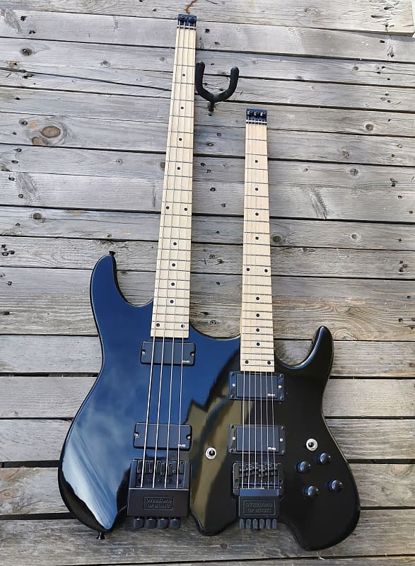 RIF 05 Double Neck 4 6 Bass Guitar Overlord Of Music | Reverb