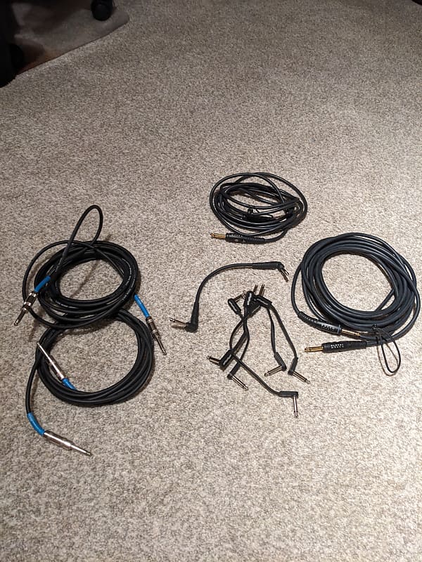 Various Guitar/Patch cables 2010s - Black | Reverb