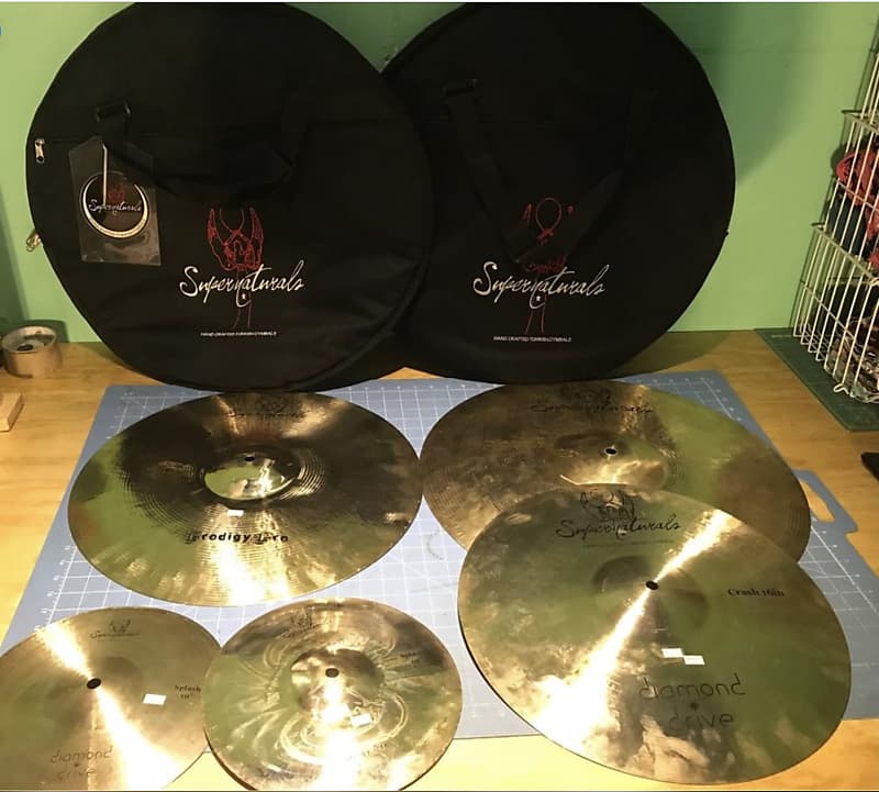 Supernatural Cymbals Lot - 5 Pieces plus 2x Padded Bags | Reverb