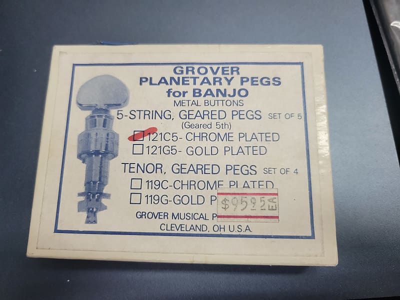 Grover Planetary Pegs 121C5 - Chrome (Old Style Box) | Reverb