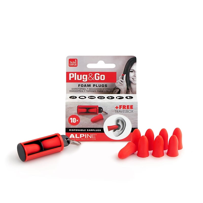 ALPINE - PLUG & GO ROUGE - Protection auditive | Reverb