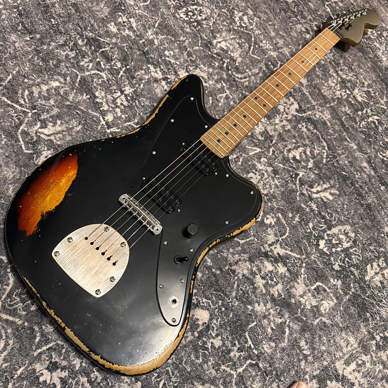 MJT Warmoth Hardtail Jazzmaster with Bareknuckle Warpig | Reverb