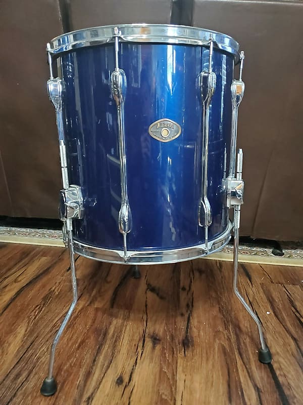 Tama Rockstar Midnight Blue 16" X 16" Floor Tom (W Legs)! | Reverb