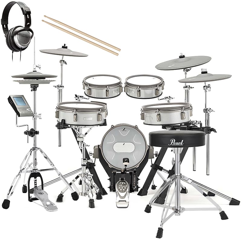 EFNOTE 3B Electronic Drum Set - White Sparkle DRUM ESSENTIALS | Reverb