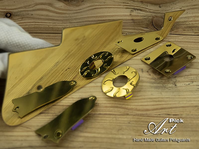 Custom Order for B-Brass Gibson Les Paul Pickguard SET-of-4 | Reverb