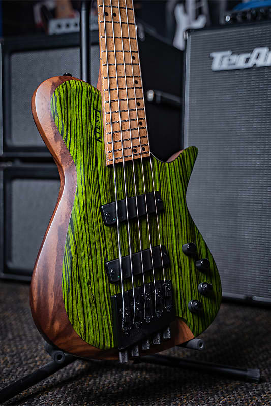 Kiesel Zeus Multiscale 5 String Bass 2021 - Trans Moss Green | Reverb