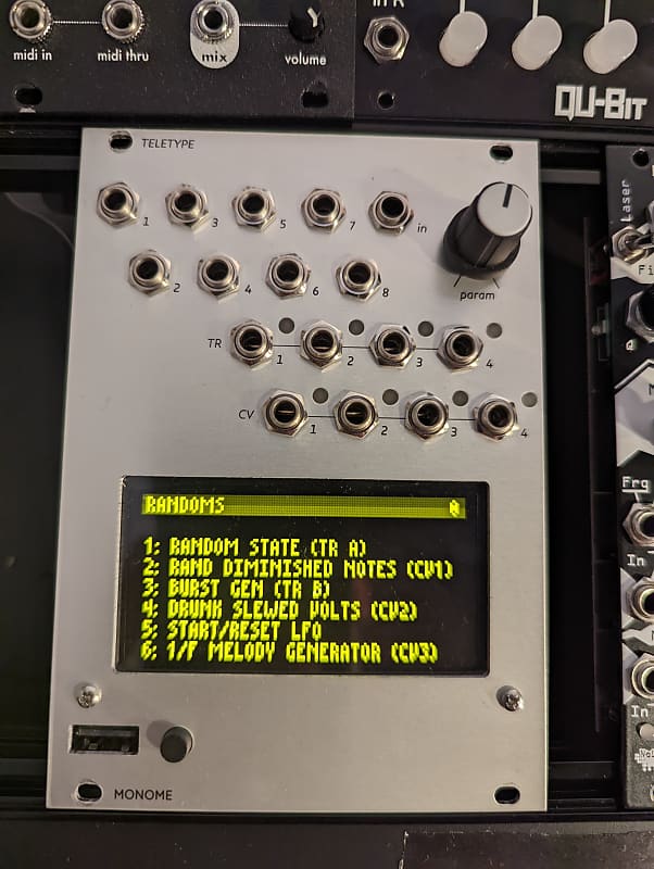 Monome Teletype 2021 Silver w/ Keyboard | Reverb