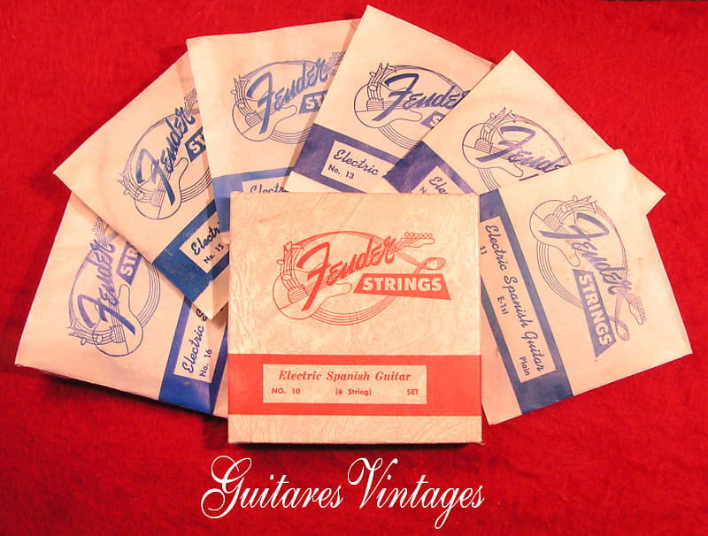 1956 Fender Guitar Strings - Box, Envelopes & Strings | Reverb