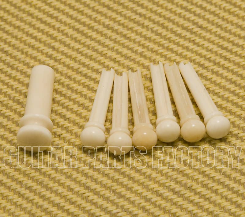 BP-2854-000 Camel Bone Bridge Pins For Acoustic Guitar | Reverb UK