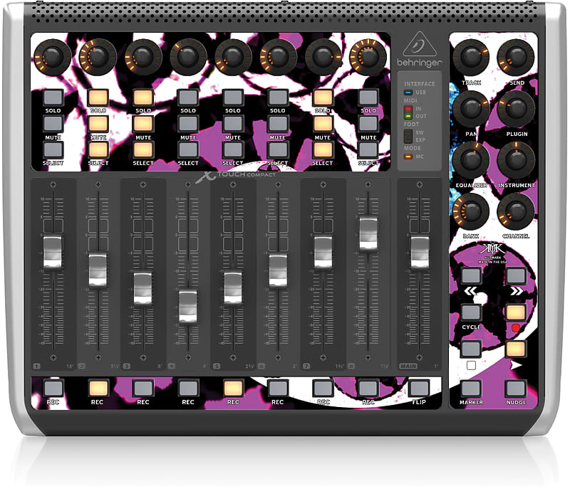 Midi Control Surface Skin Overlay Behringer X-Control Compact | Reverb