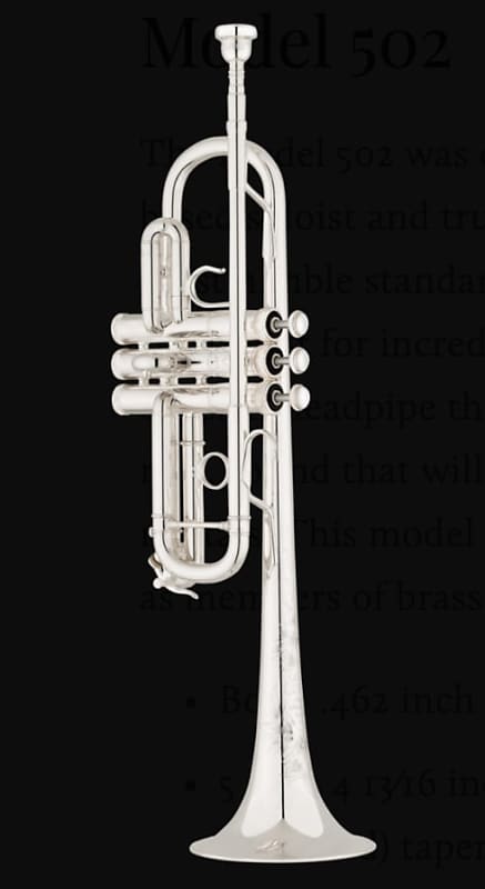 Shires Model 502 C Trumpet in Silver Plate! | Reverb