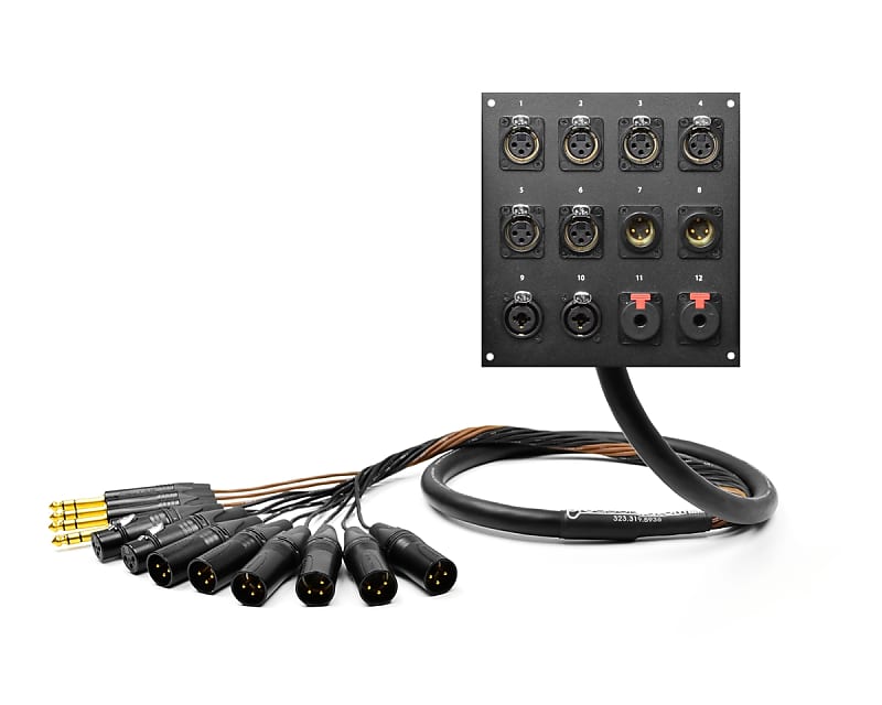 12-Channel Studio Wall Panel / Wall Plate | Made from Mogami | Reverb
