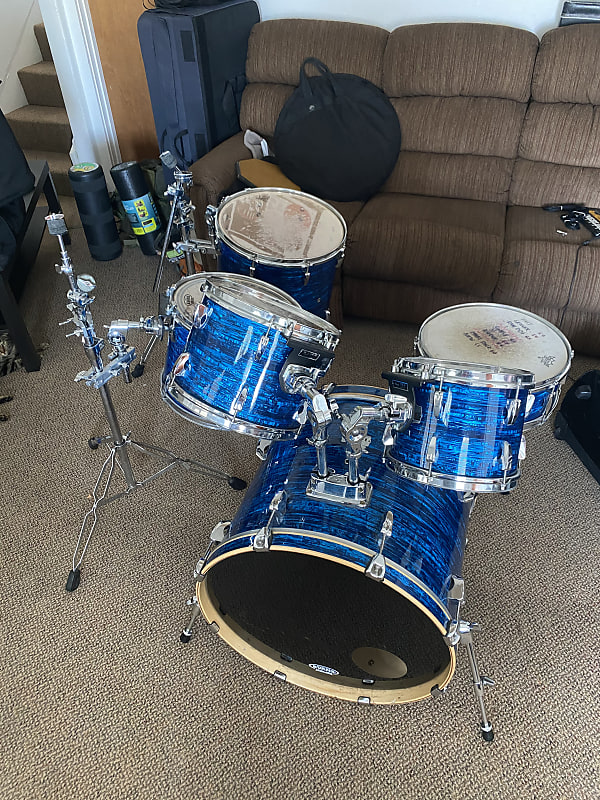 Pearl EXR Export 6-Piece Blue Strata Shells + Gig Bags | Reverb