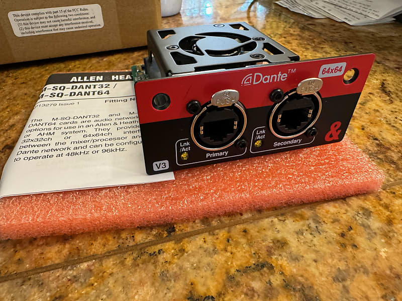 Allen & Heath SQ Dante 64 64-Channel Network Interface Module | Reverb