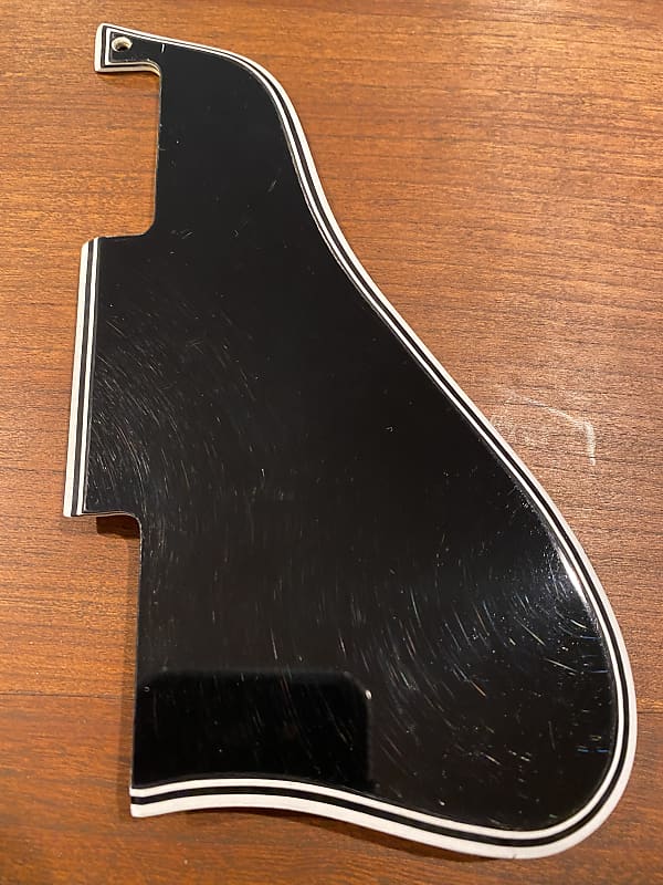 Custom ES-335 Short 5-ply Black Pickguard w/60 Degree Bevel | Reverb
