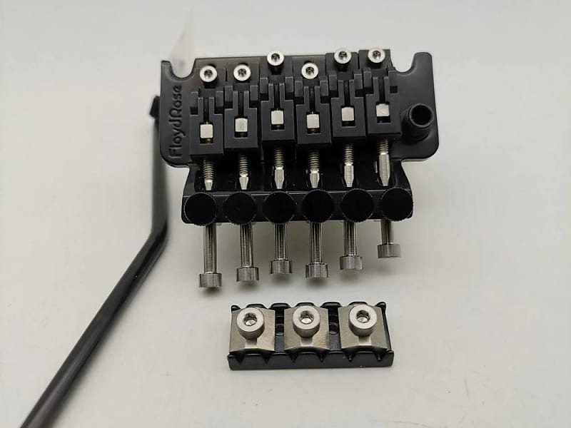 Black Guitar Floyd Rose Bridge Tremolo System with Titanium | Reverb