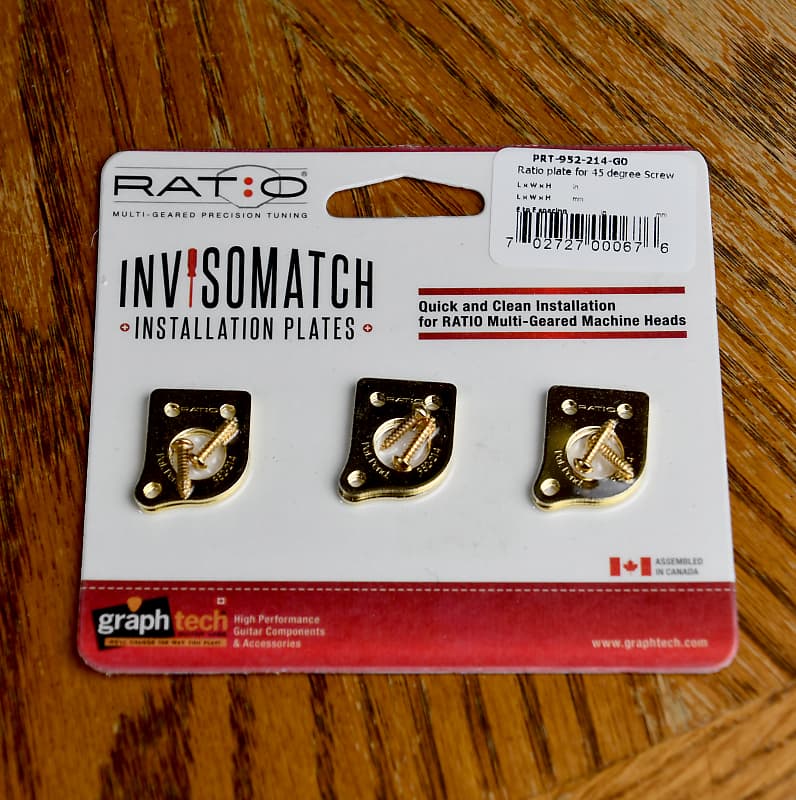 Graph Tech Ratio InvisoMatch Premium Mounting Plates For 45 | Reverb