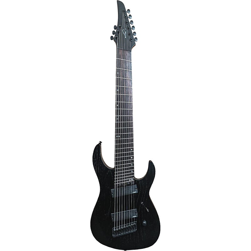 Mint Legator Ninja N9FP 9-String Multi-Scale Guitar, Ebony | Reverb