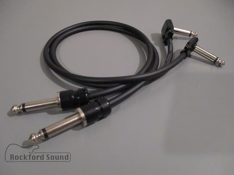 2 Pack | 18 inch | Mogami W2319 Patch Cables, Right-Straight | Reverb