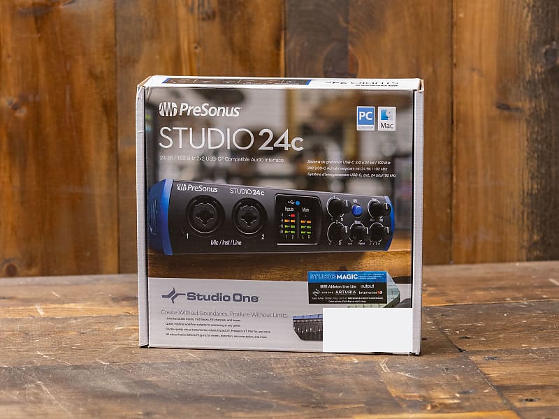PreSonus Studio 24c, Black and Blue | Reverb