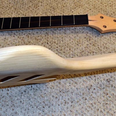 NEW! Warmoth Gecko 5 String Bass Body & Neck, Unfinished | Reverb