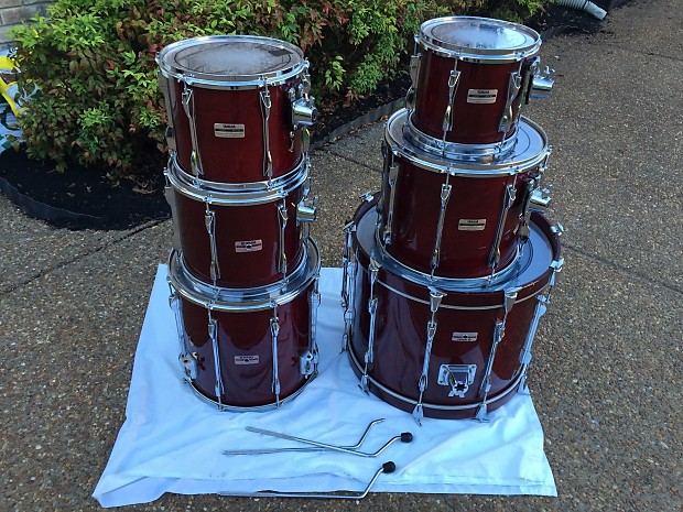 Yamaha Recording Custom 6 piece drum set kit excellent | Reverb