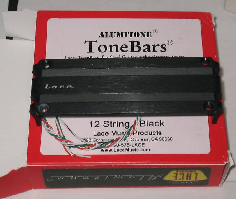 Lace Alumitone ToneBar 4.5 black for 12 string Pedal Steel / | Reverb