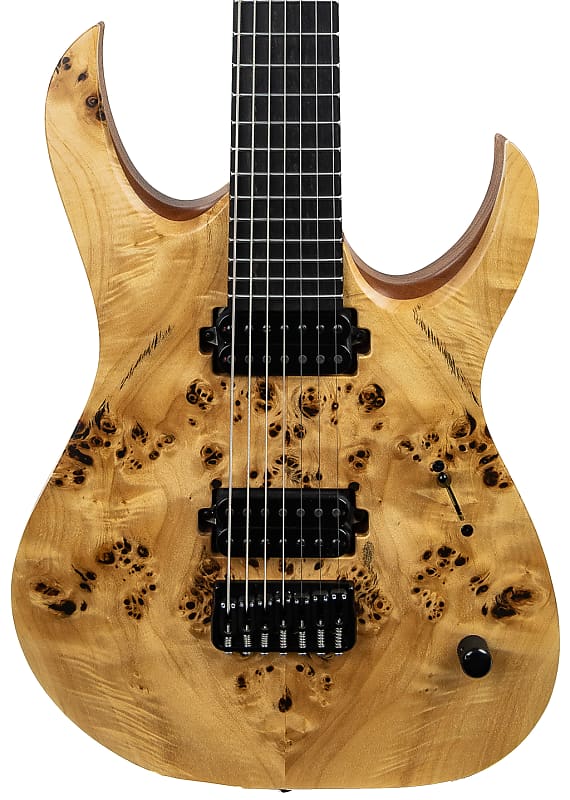 Mayones Duvell Elite 7 26.5" Baritone Natural Burl | Reverb UK